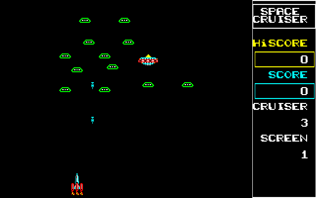 Screenshot of Space Cruiser (PC-88, 1981) - MobyGames