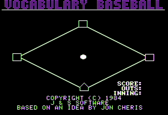 Screenshot of The Vocabulary Game (Apple II, 1984) - MobyGames