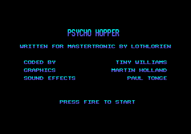 Screenshot of Psycho Hopper (Amstrad CPC, 1989) - MobyGames