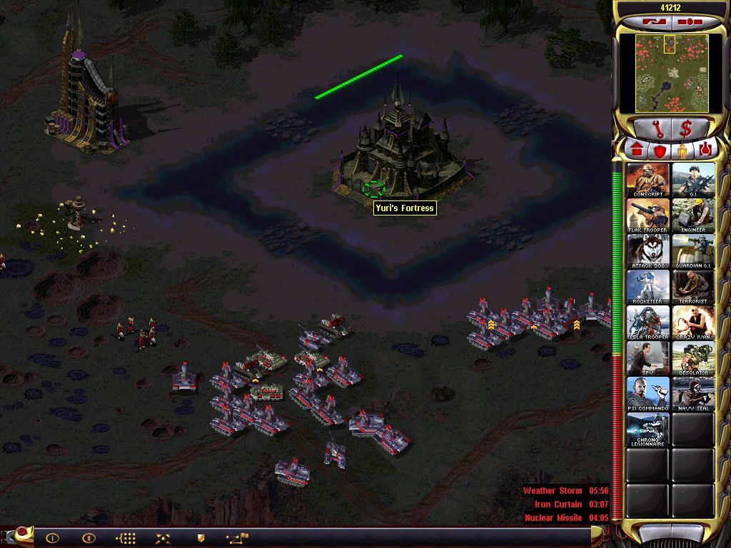 Screenshot of Command & Conquer: Yuri's Revenge (Windows, 2001) - MobyGames