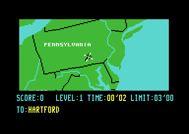 Screenshot of Maps USA (Commodore 64, 1985) - MobyGames