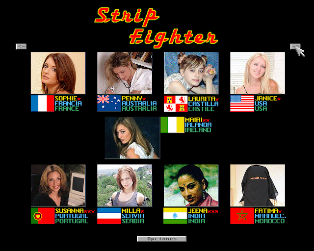 Screenshot of Strip Fighter (Amiga, 2002) - MobyGames