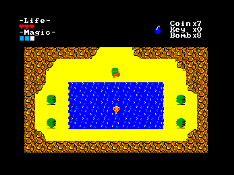 Screenshot of The Quest for Thelda: A Journey Into Adventure (TRS-80 ...