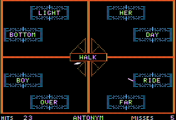 Screenshot of Word Master (Apple II, 1983) - MobyGames
