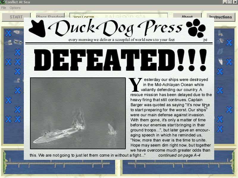 Screenshot of Conflict At Sea (Windows, 1999) - MobyGames
