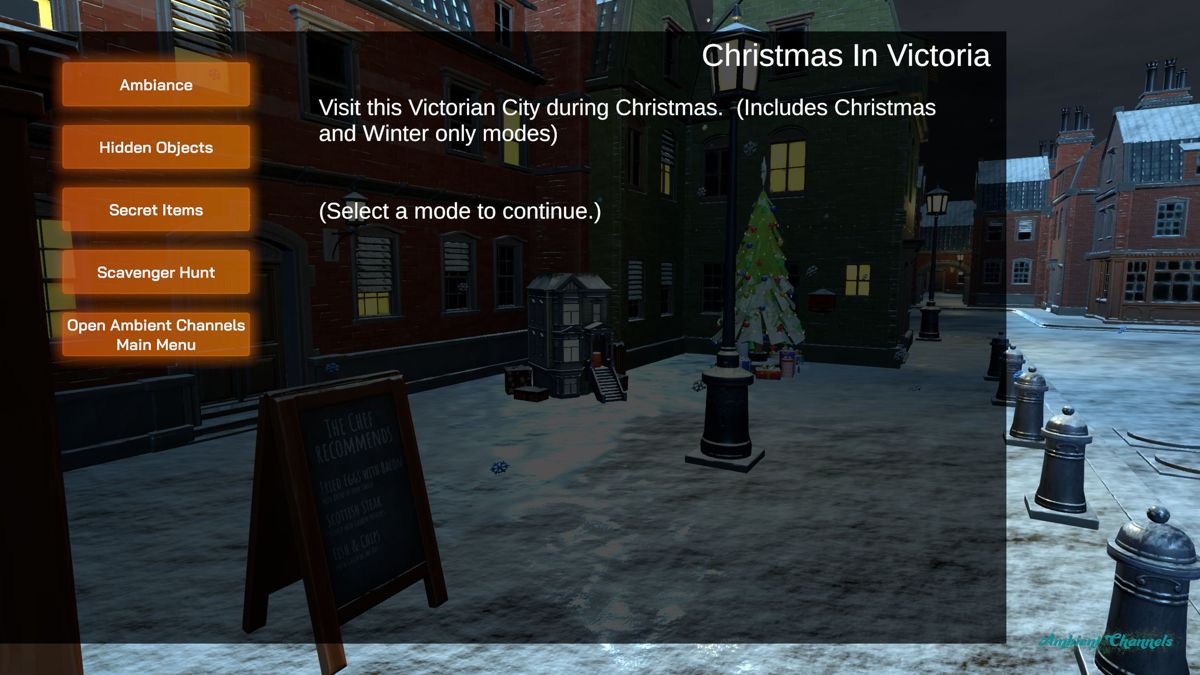 Screenshot of Ambient Channels: Dreamscapes - Christmas in Victoria ...