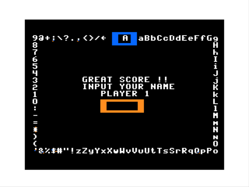 Screenshot of Color Car Action (TRS-80 CoCo, 1984) - MobyGames