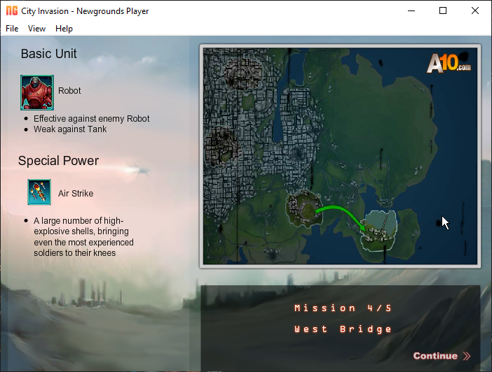 Screenshot of City Invasion (Browser, 2009) - MobyGames