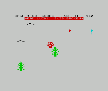 Screenshot of Horace Goes Skiing (ZX Spectrum, 1982) - MobyGames