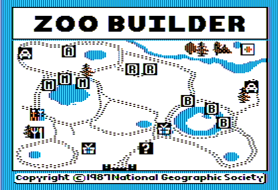 Screenshot of Zoo Builder (Apple II, 1987) - MobyGames