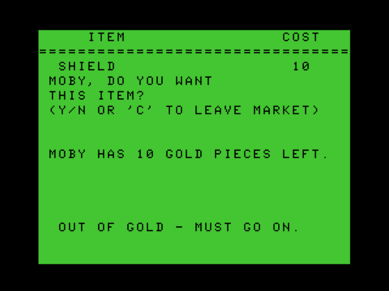 Screenshot of Monsters & Magic (TRS-80 CoCo, 1983) - MobyGames