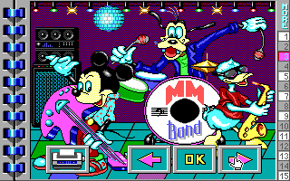 Screenshot of Mickey's Jigsaw Puzzles (DOS, 1991) - MobyGames
