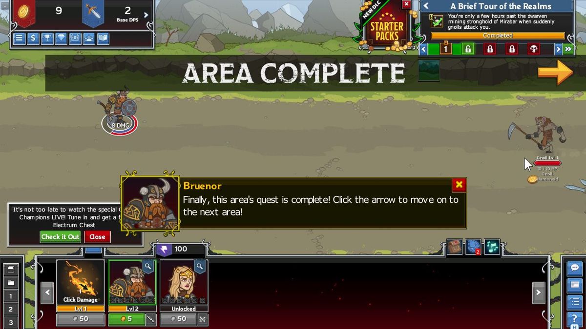 Screenshot of Idle Champions of the Forgotten Realms (Windows, 2017) - MobyGames