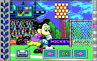 Screenshot of Mickey's Jigsaw Puzzles (DOS, 1991) - MobyGames