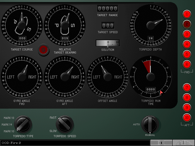 Screenshot of Silent Hunter (DOS, 1996) - MobyGames