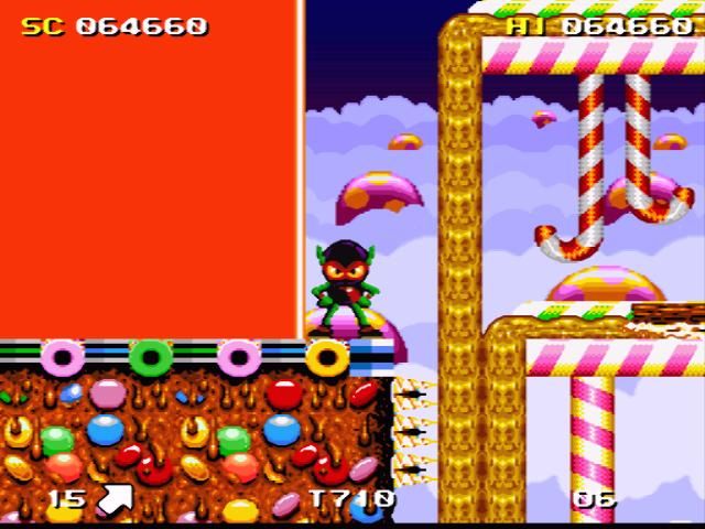 Screenshot of Zool (SNES, 1992) - MobyGames