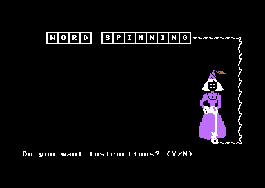 Screenshot of Wizard of Words (Commodore 64, 1982) - MobyGames