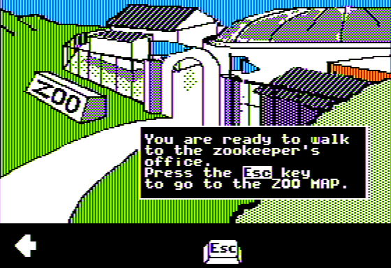 Screenshot of Zoo Collector (Apple II, 1987) - MobyGames