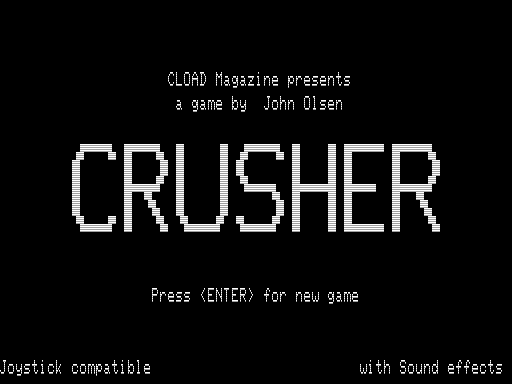 Crusher (1983) - MobyGames