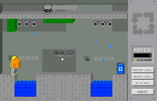 Screenshot of Junkbot (Browser, 2001) - MobyGames
