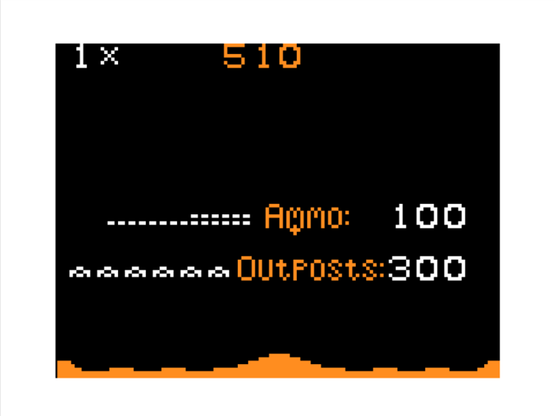 Screenshot of Defense (TRS-80 CoCo, 1982) - MobyGames