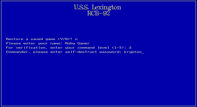 Screenshot of EGA Trek (DOS, 1988) - MobyGames