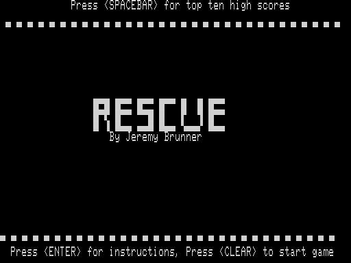 Rescue (1983) - MobyGames