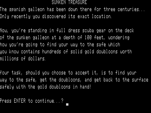 Price history for Sunken Treasure - MobyGames