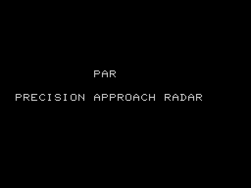 Precision Approach Radar (1980) - MobyGames