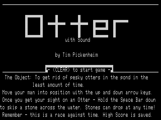 Otter (1983) - MobyGames