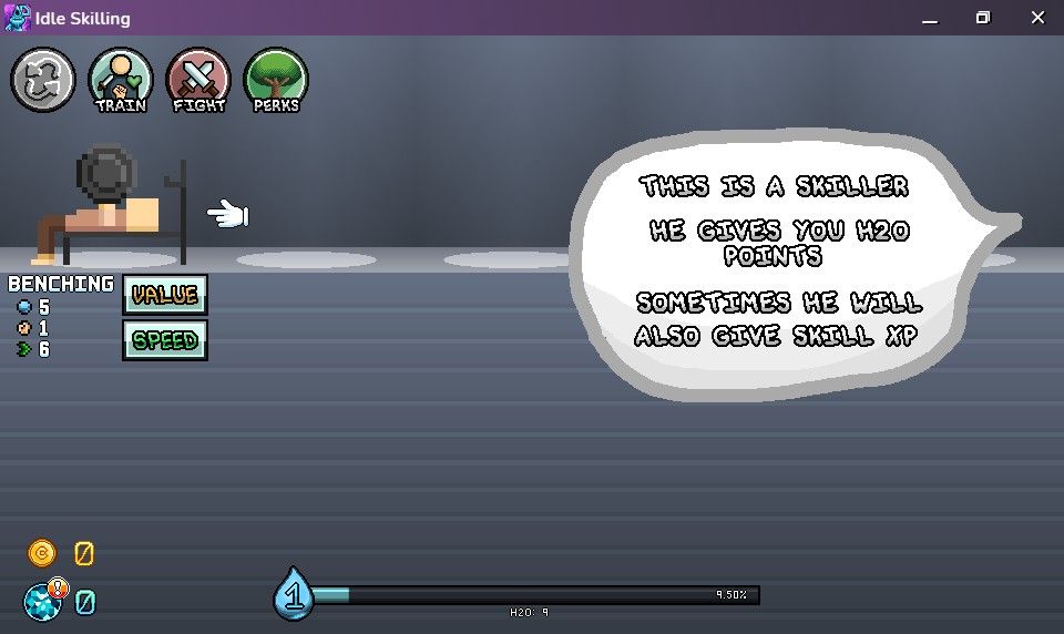 Screenshot of Idle Skilling (Windows, 2018) - MobyGames