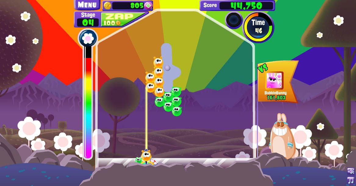 Screenshot of Bubble Bunny (Browser, 2012) - MobyGames