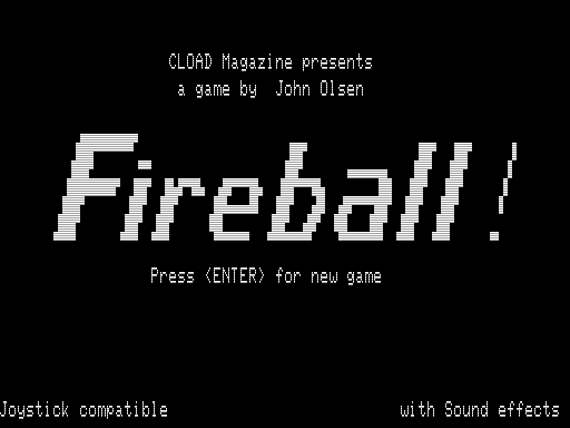 Fireball! (1983) - MobyGames