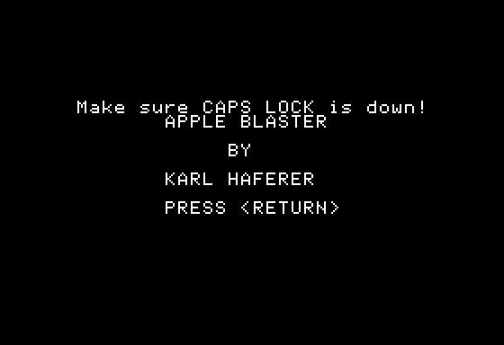 Apple Blaster (1983) - MobyGames