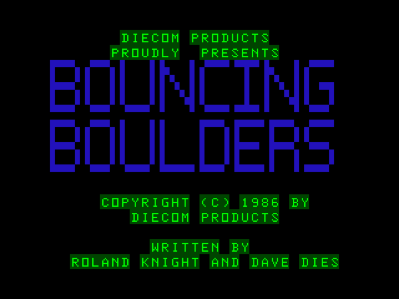 Bouncing Boulders - MobyGames