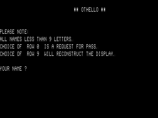Othello III (1978) - MobyGames