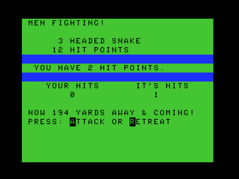 Screenshot of Welcome to the Jungle (TRS-80 CoCo, 1983) - MobyGames