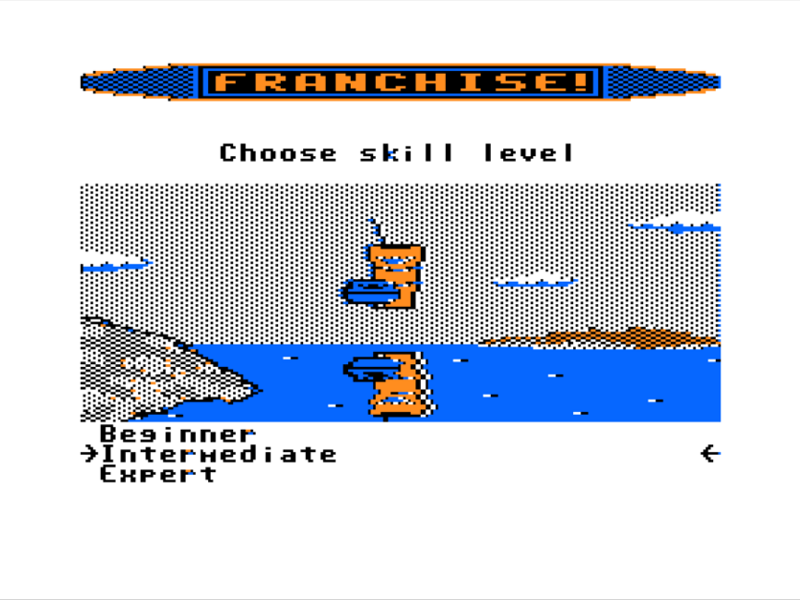Screenshot of Franchise! (TRS-80 CoCo, 1985) - MobyGames