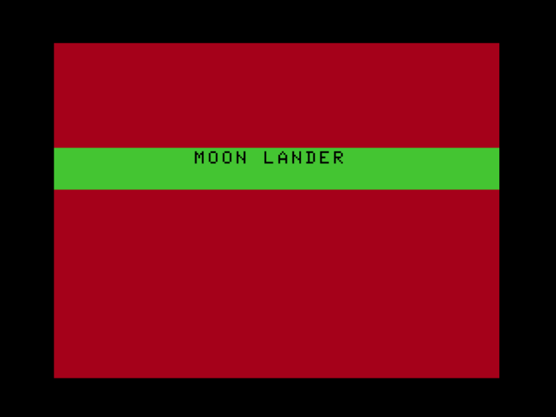 Moon Lander (1982) - MobyGames
