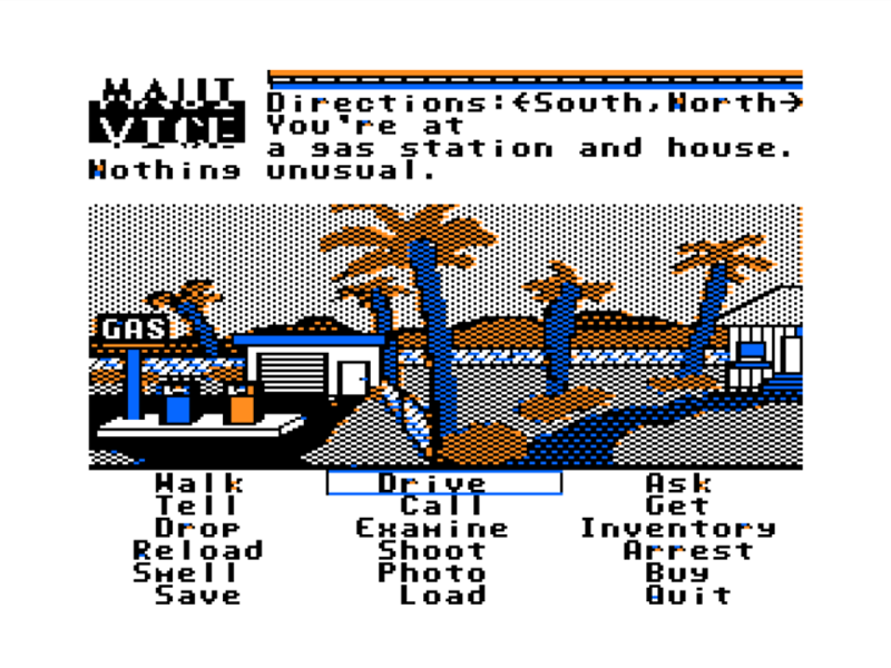 Screenshot of Maui Vice (TRS-80 CoCo, 1985) - MobyGames