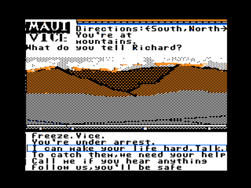 Screenshot of Maui Vice (TRS-80 CoCo, 1985) - MobyGames