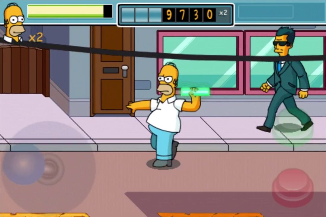 Screenshot of The Simpsons Arcade (iPhone, 2009) - MobyGames