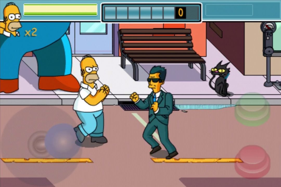 Screenshot of The Simpsons Arcade (iPhone, 2009) - MobyGames