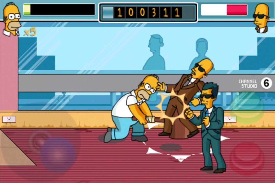 Screenshot of The Simpsons Arcade (iPhone, 2009) - MobyGames