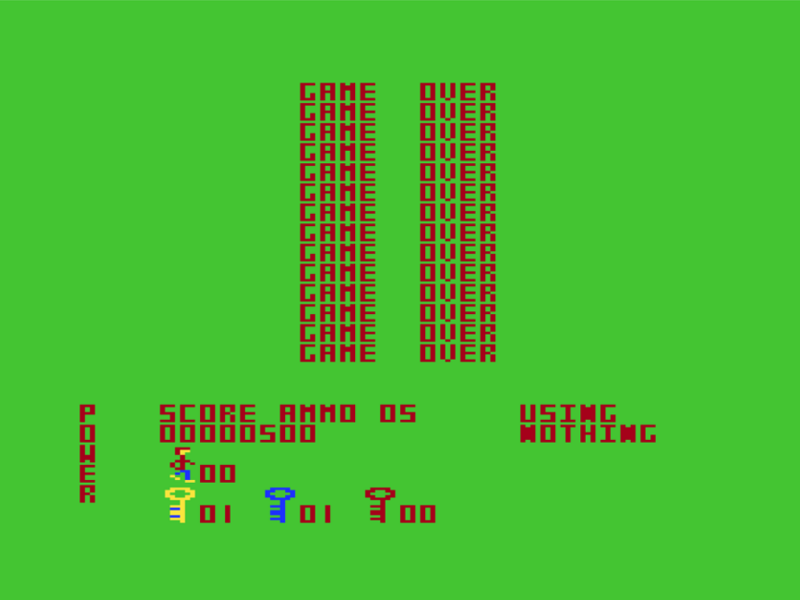 Screenshot of The Dark Pit (TRS-80 CoCo, 1985) - MobyGames