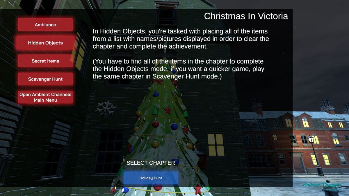 Screenshot of Ambient Channels: Dreamscapes - Christmas in Victoria ...