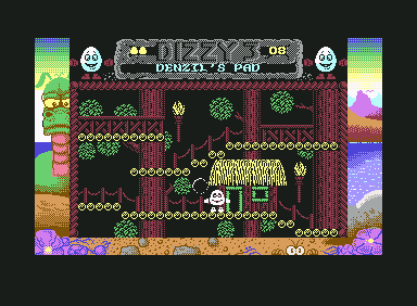 Screenshot of Fantasy World Dizzy (Commodore 64, 1989) - MobyGames