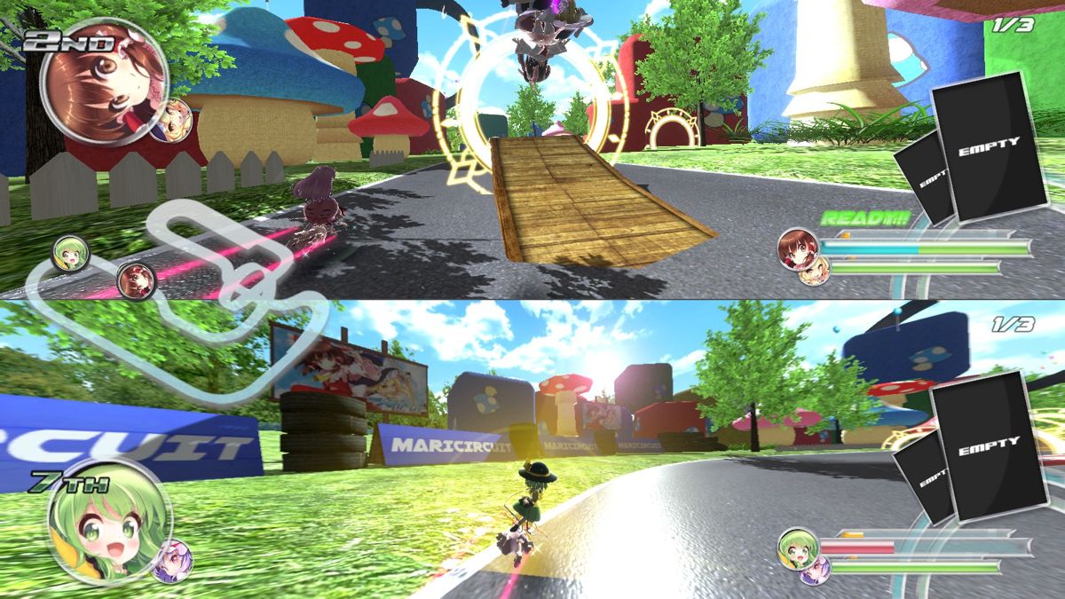 Screenshot of Gensou Skydrift (Windows, 2019) - MobyGames