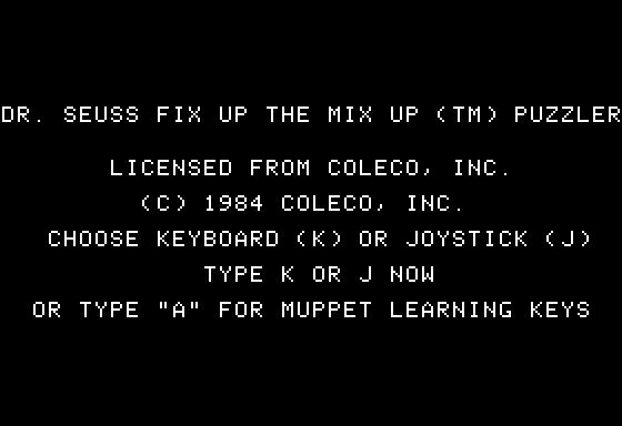 Dr. Seuss's Fix-Up the Mix-Up Puzzler screenshots - MobyGames