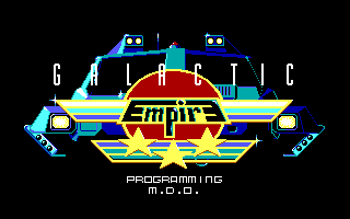 Screenshot of Galactic Empire (DOS, 1990) - MobyGames